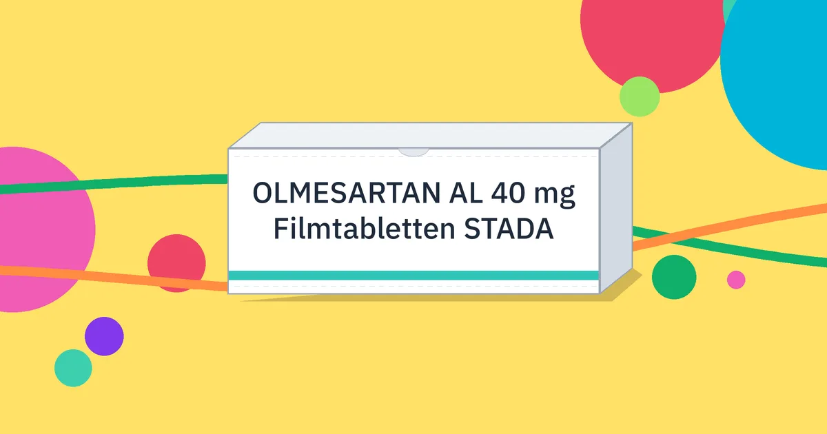 Symbolbild: Packung mit der Aufschrift OLMESARTAN AL 40 mg Filmtabletten STADA (PZN 19818890) – Verfügbarkeit und Bezug in Apotheken in Frankfurt am Main