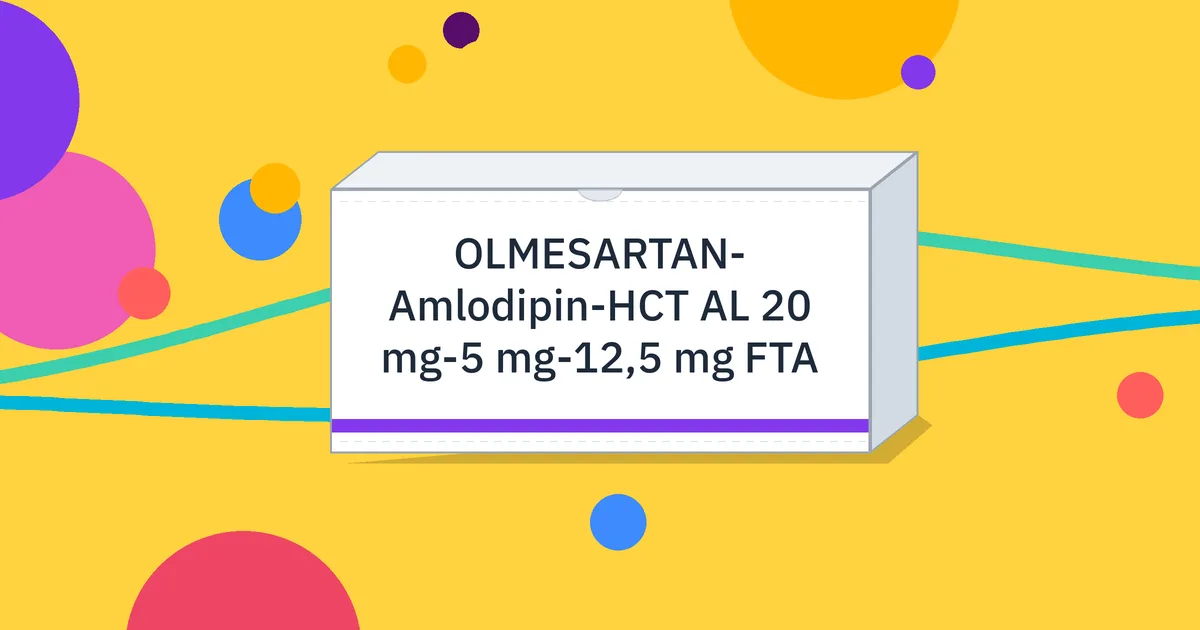Symbolbild: Packung mit der Aufschrift OLMESARTAN-Amlodipin-HCT AL 20 mg-5 mg-12,5 mg FTA (PZN 16736097) – Verfügbarkeit und Bezug in Apotheken in Frankfurt am Main