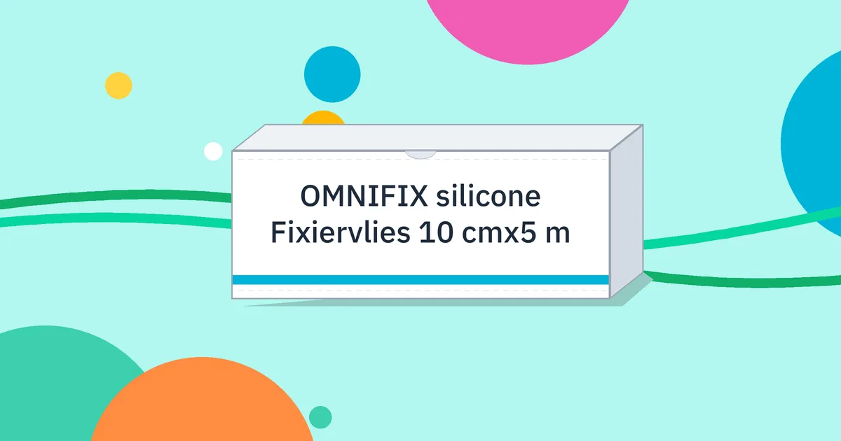 Symbolbild: Packung mit der Aufschrift OMNIFIX silicone Fixiervlies 10 cmx5 m (PZN 16830933) – Verfügbarkeit und Bezug in Apotheken in Frankfurt am Main