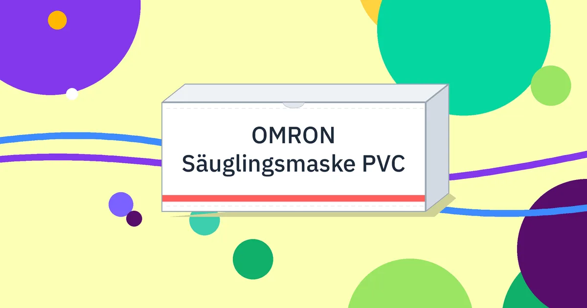 Symbolbild: Packung mit der Aufschrift OMRON Säuglingsmaske PVC (PZN 04720576) – Verfügbarkeit und Bezug in Apotheken in Frankfurt am Main