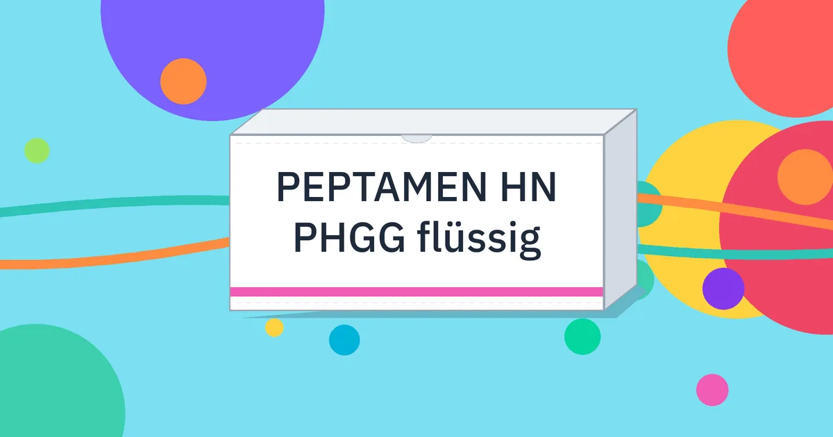 Symbolbild: Packung mit der Aufschrift PEPTAMEN HN PHGG flüssig (PZN 17160794) – Verfügbarkeit und Bezug in Apotheken in Frankfurt am Main