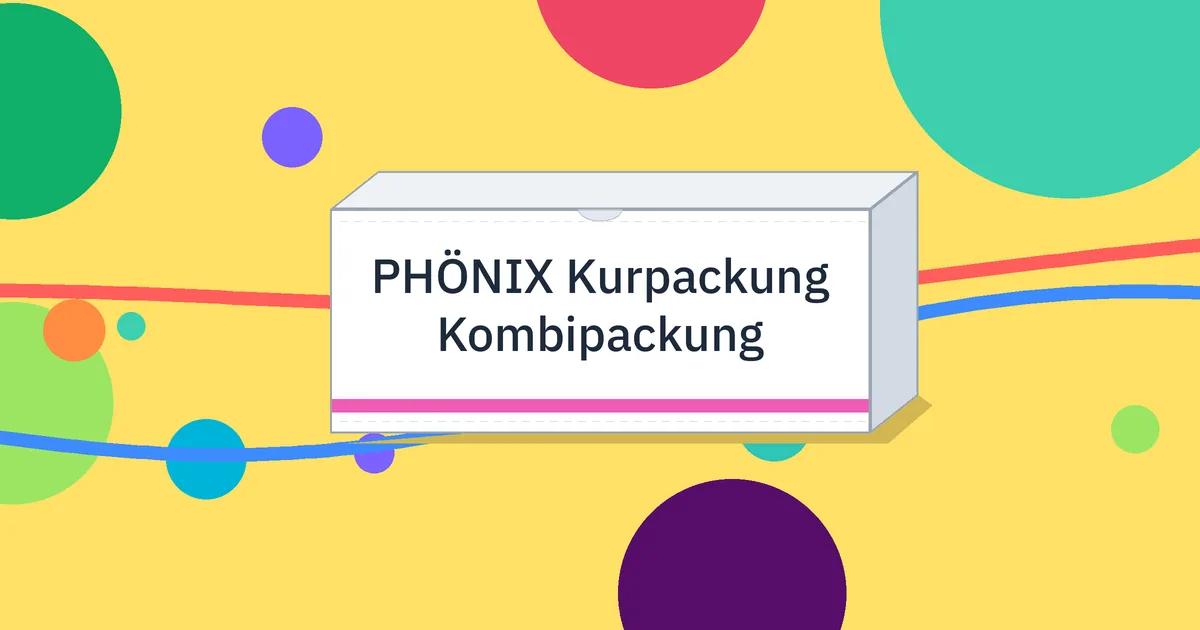 Symbolbild: Packung mit der Aufschrift PHÖNIX Kurpackung Kombipackung (PZN 18861955) – Verfügbarkeit und Bezug in Apotheken in Frankfurt am Main
