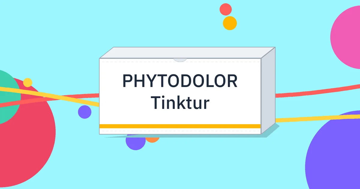 Symbolbild: Packung mit der Aufschrift PHYTODOLOR Tinktur (PZN 07153853) – Verfügbarkeit und Bezug in Apotheken in Frankfurt am Main