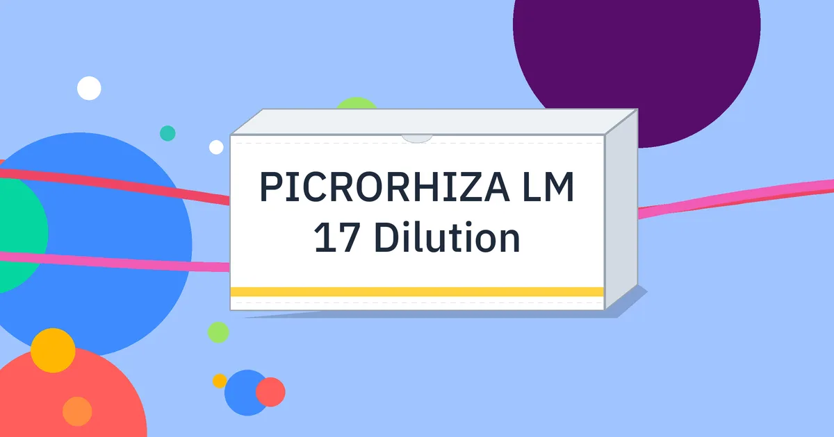 Symbolbild: Packung mit der Aufschrift PICRORHIZA LM 17 Dilution (PZN 13641657) – Verfügbarkeit und Bezug in Apotheken in Frankfurt am Main