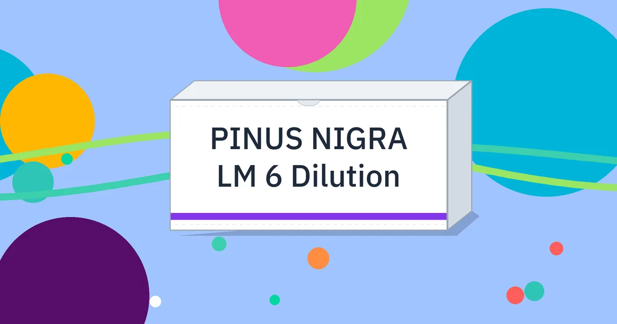 Symbolbild: Packung mit der Aufschrift PINUS NIGRA LM 6 Dilution (PZN 13642438) – Verfügbarkeit und Bezug in Apotheken in Frankfurt am Main