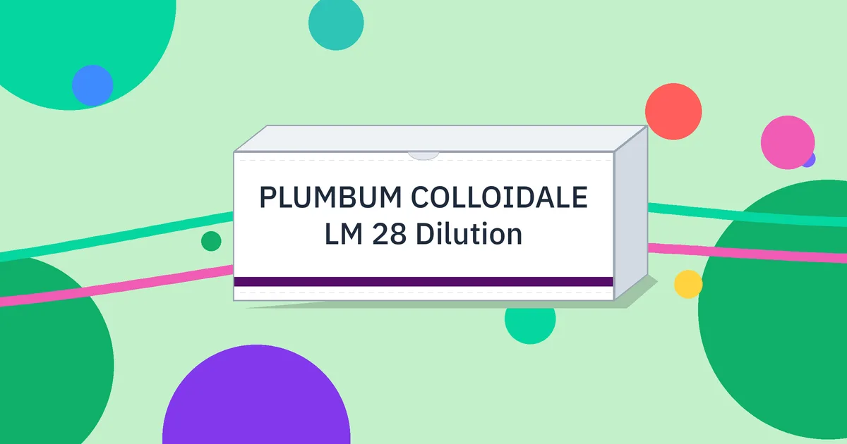 Symbolbild: Packung mit der Aufschrift PLUMBUM COLLOIDALE LM 28 Dilution (PZN 13040426) – Verfügbarkeit und Bezug in Apotheken in Frankfurt am Main