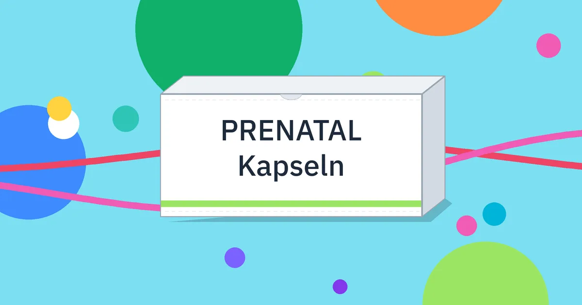 Symbolbild: Packung mit der Aufschrift PRENATAL Kapseln (PZN 17594529) – Verfügbarkeit und Bezug in Apotheken in Frankfurt am Main