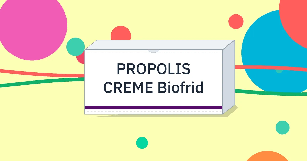 Symbolbild: Packung mit der Aufschrift PROPOLIS CREME Biofrid (PZN 04255949) – Verfügbarkeit und Bezug in Apotheken in Frankfurt am Main