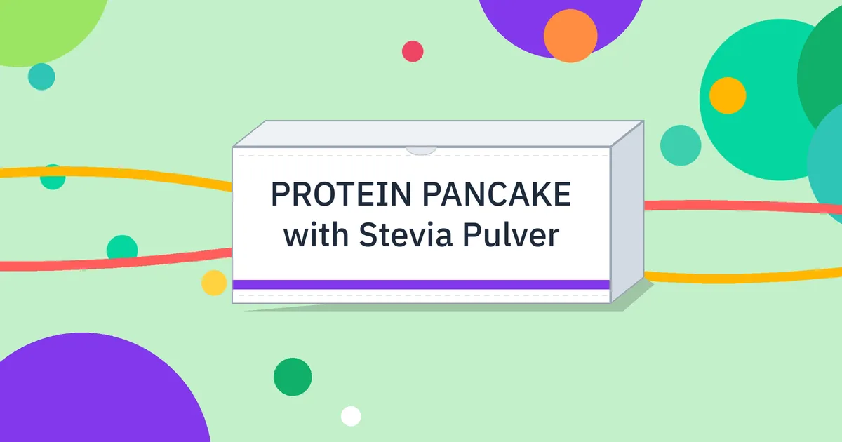 Symbolbild: Packung mit der Aufschrift PROTEIN PANCAKE with Stevia Pulver (PZN 10401214) – Verfügbarkeit und Bezug in Apotheken in Frankfurt am Main