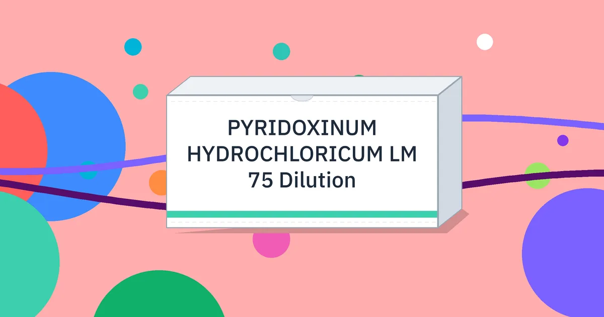 Symbolbild: Packung mit der Aufschrift PYRIDOXINUM HYDROCHLORICUM LM 75 Dilution (PZN 13672528) – Verfügbarkeit und Bezug in Apotheken in Frankfurt am Main