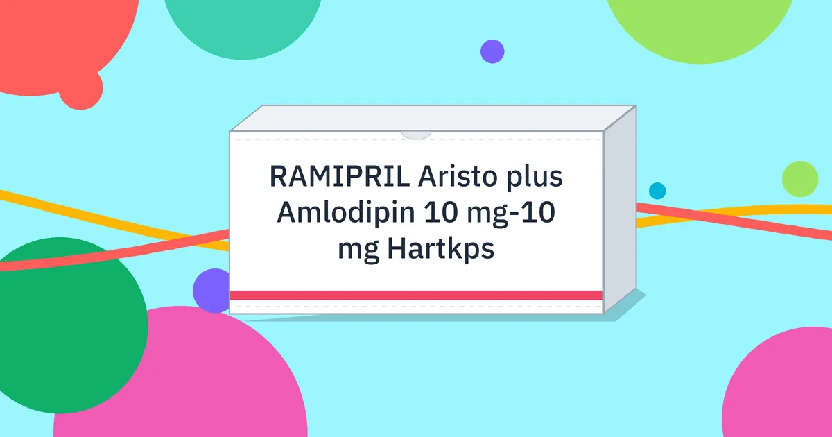 Symbolbild: Packung mit der Aufschrift RAMIPRIL Aristo plus Amlodipin 10 mg-10 mg Hartkps (PZN 13880451) – Verfügbarkeit und Bezug in Apotheken in Frankfurt am Main
