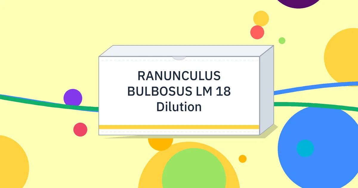 Symbolbild: Packung mit der Aufschrift RANUNCULUS BULBOSUS LM 18 Dilution (PZN 09649788) – Verfügbarkeit und Bezug in Apotheken in Frankfurt am Main