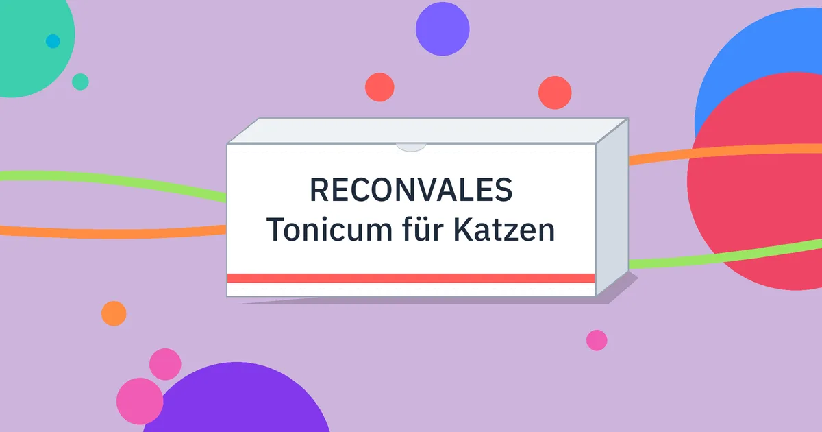 Symbolbild: Packung mit der Aufschrift RECONVALES Tonicum für Katzen (PZN 14029409) – Verfügbarkeit und Bezug in Apotheken in Frankfurt am Main