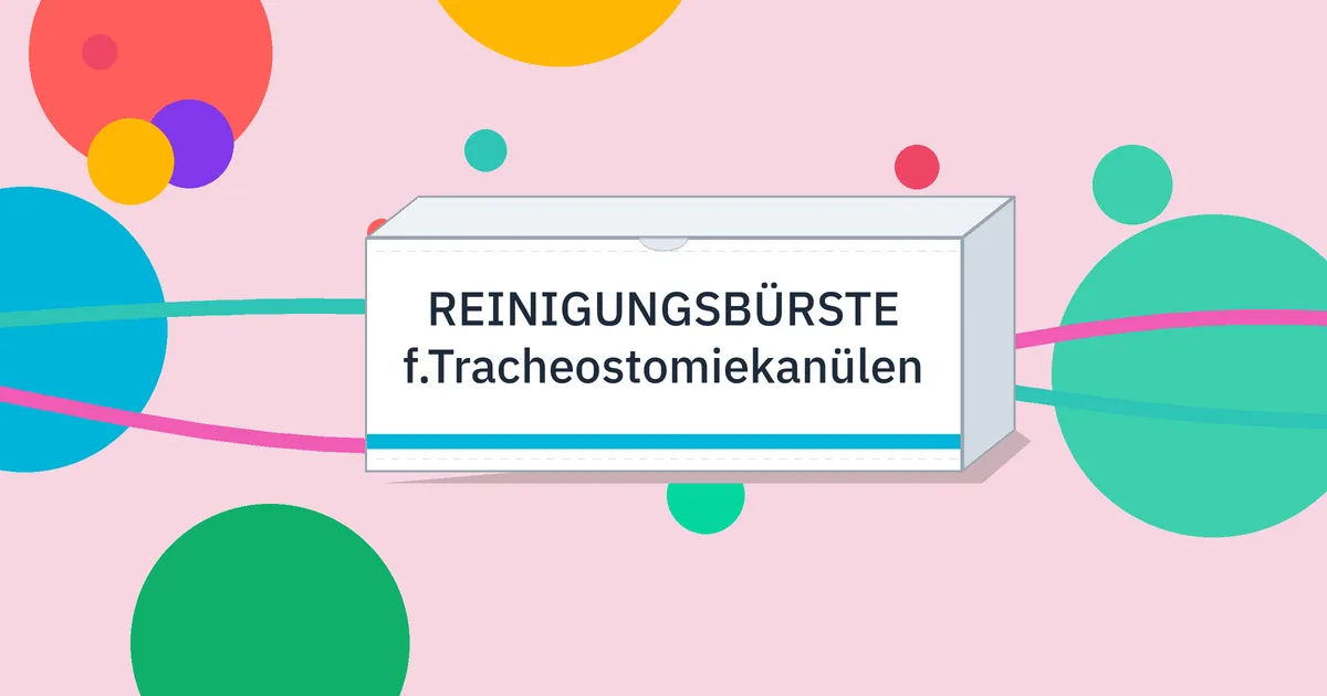 Symbolbild: Packung mit der Aufschrift REINIGUNGSBÜRSTE f.Tracheostomiekanülen (PZN 00009047) – Verfügbarkeit und Bezug in Apotheken in Frankfurt am Main