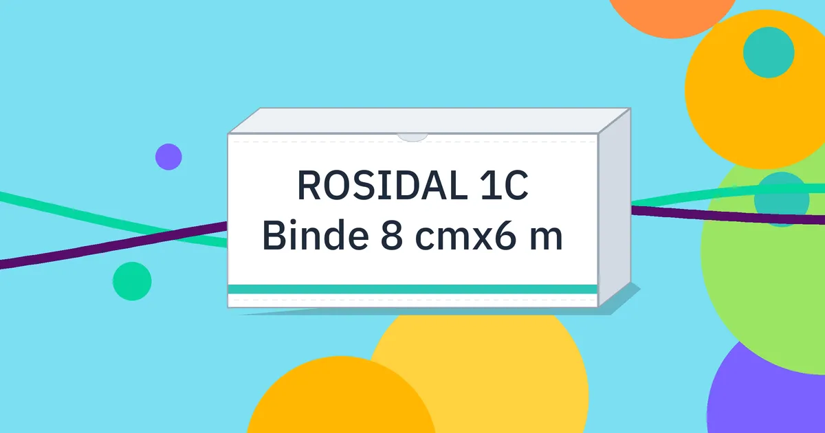 Symbolbild: Packung mit der Aufschrift ROSIDAL 1C Binde 8 cmx6 m (PZN 19960317) – Verfügbarkeit und Bezug in Apotheken in Frankfurt am Main