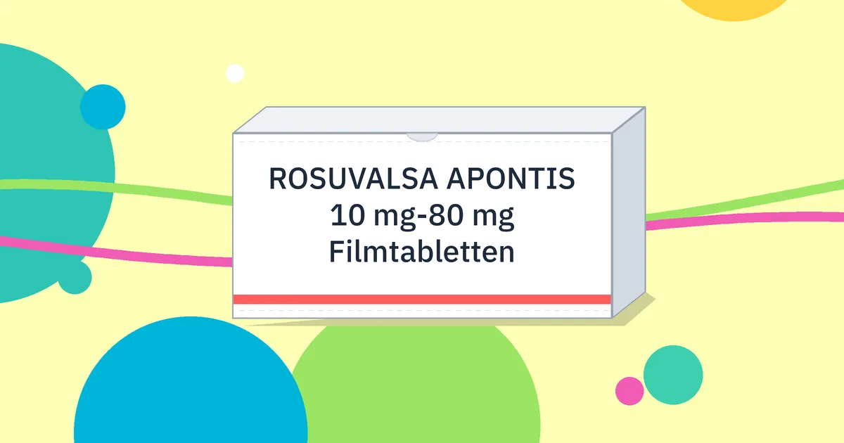 Symbolbild: Packung mit der Aufschrift ROSUVALSA APONTIS 10 mg-80 mg Filmtabletten (PZN 18782368) – Verfügbarkeit und Bezug in Apotheken in Frankfurt am Main