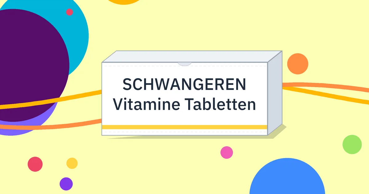 Symbolbild: Packung mit der Aufschrift SCHWANGEREN Vitamine Tabletten (PZN 17882926) – Verfügbarkeit und Bezug in Apotheken in Frankfurt am Main