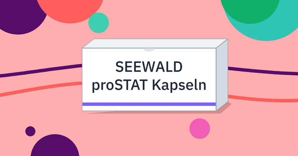 Symbolbild: Packung mit der Aufschrift SEEWALD proSTAT Kapseln (PZN 19546517) – Verfügbarkeit und Bezug in Apotheken in Frankfurt am Main