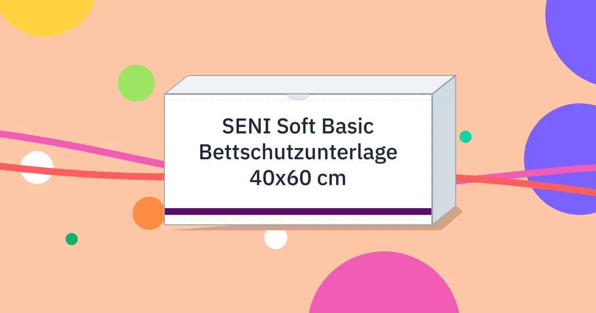 Symbolbild: Packung mit der Aufschrift SENI Soft Basic Bettschutzunterlage 40x60 cm (PZN 03175289) – Verfügbarkeit und Bezug in Apotheken in Frankfurt am Main