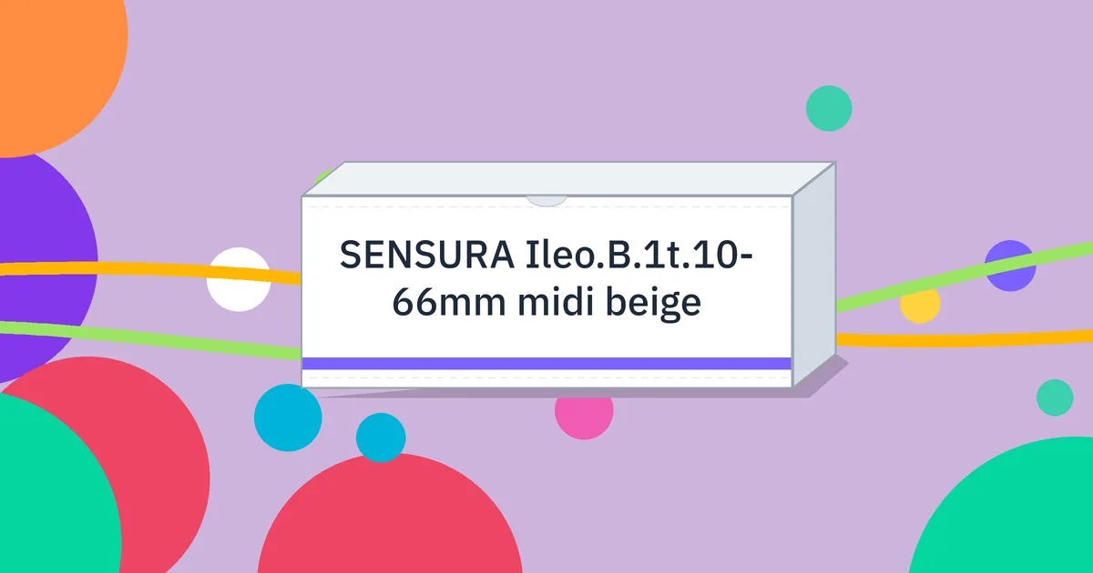Symbolbild: Packung mit der Aufschrift SENSURA Ileo.B.1t.10-66mm midi beige (PZN 03029895) – Verfügbarkeit und Bezug in Apotheken in Frankfurt am Main