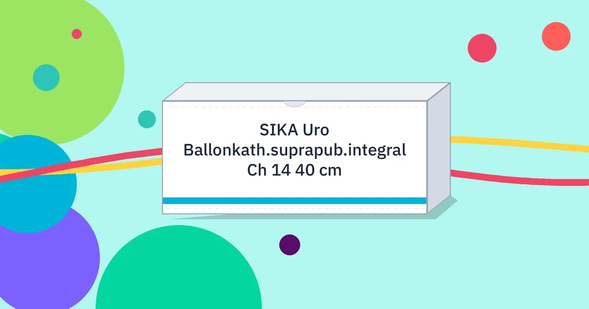 Symbolbild: Packung mit der Aufschrift SIKA Uro Ballonkath.suprapub.integral Ch 14 40 cm (PZN 03406234) – Verfügbarkeit und Bezug in Apotheken in Frankfurt am Main