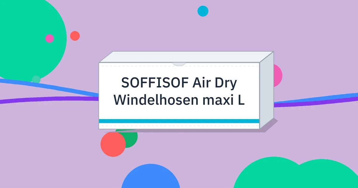 Symbolbild: Packung mit der Aufschrift SOFFISOF Air Dry Windelhosen maxi L (PZN 12566391) – Verfügbarkeit und Bezug in Apotheken in Frankfurt am Main
