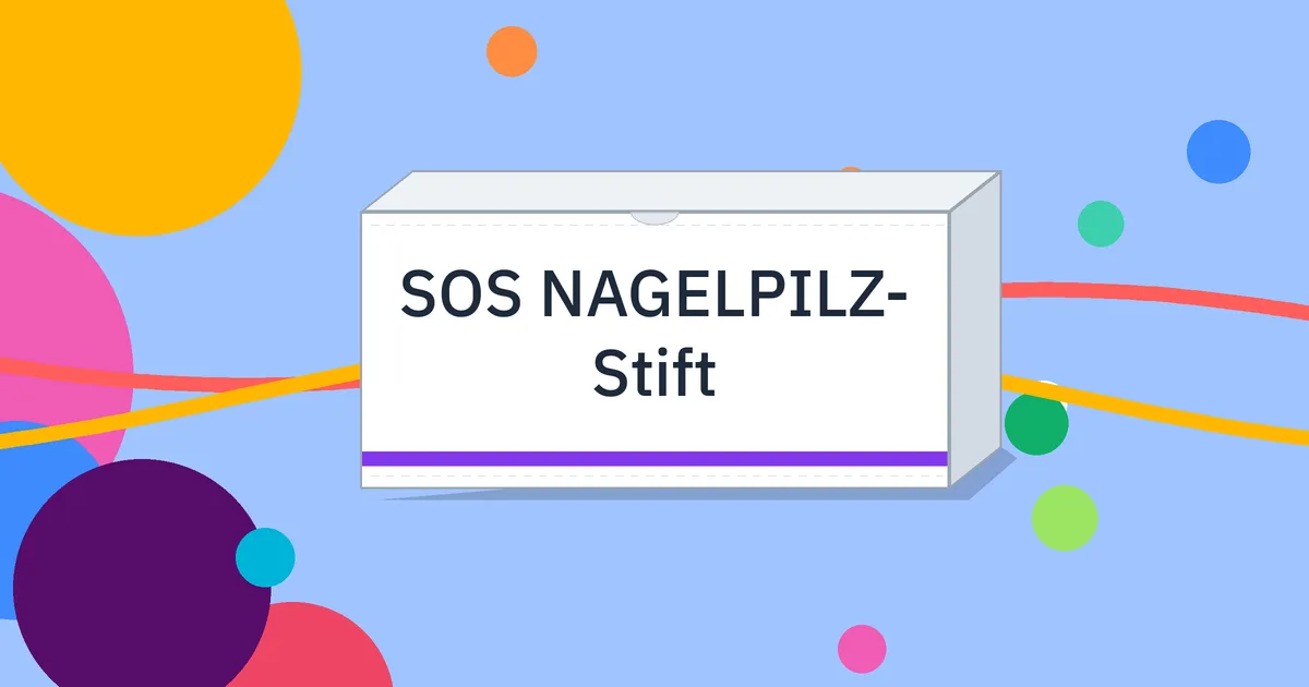 Symbolbild: Packung mit der Aufschrift SOS NAGELPILZ-Stift (PZN 17874453) – Verfügbarkeit und Bezug in Apotheken in Frankfurt am Main