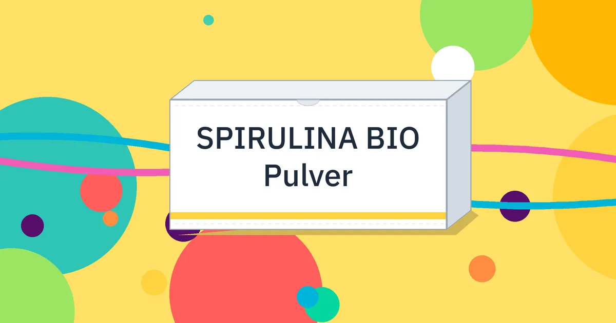 Symbolbild: Packung mit der Aufschrift SPIRULINA BIO Pulver (PZN 04632323) – Verfügbarkeit und Bezug in Apotheken in Frankfurt am Main
