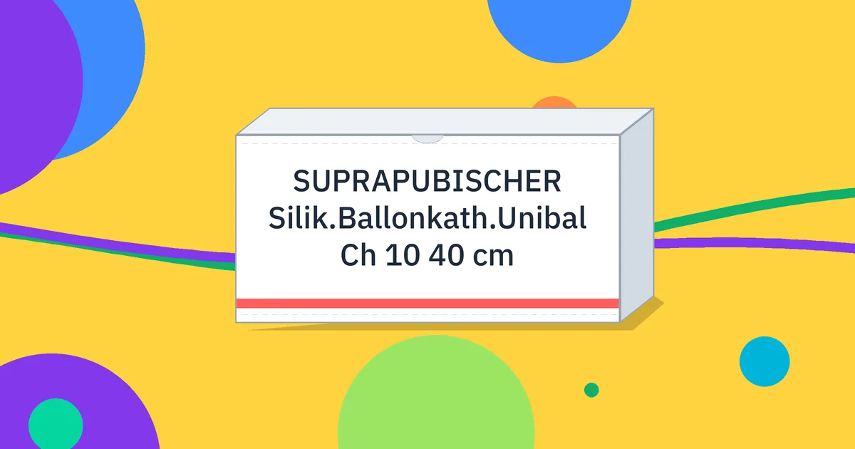 Symbolbild: Packung mit der Aufschrift SUPRAPUBISCHER Silik.Ballonkath.Unibal Ch 10 40 cm (PZN 01152568) – Verfügbarkeit und Bezug in Apotheken in Frankfurt am Main