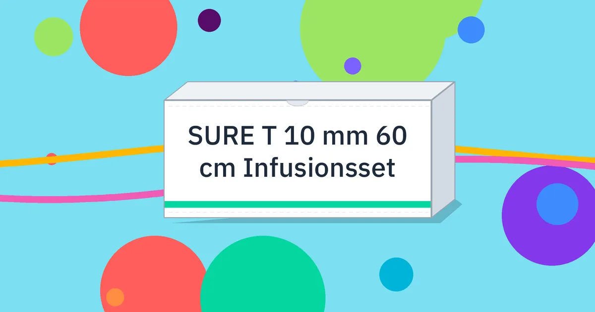 Symbolbild: Packung mit der Aufschrift SURE T 10 mm 60 cm Infusionsset (PZN 05460539) – Verfügbarkeit und Bezug in Apotheken in Frankfurt am Main