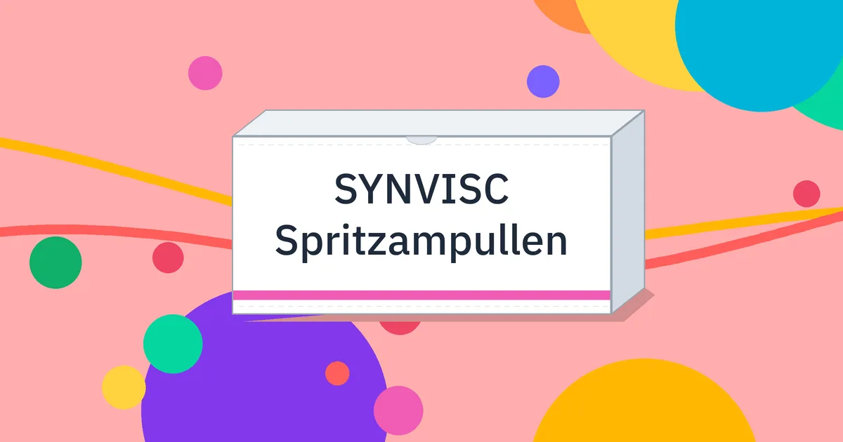 Symbolbild: Packung mit der Aufschrift SYNVISC Spritzampullen (PZN 02881341) – Verfügbarkeit und Bezug in Apotheken in Frankfurt am Main