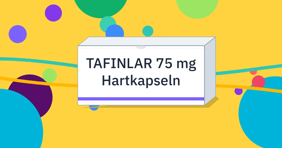 Symbolbild: Packung mit der Aufschrift TAFINLAR 75 mg Hartkapseln (PZN 19303631) – Verfügbarkeit und Bezug in Apotheken in Frankfurt am Main