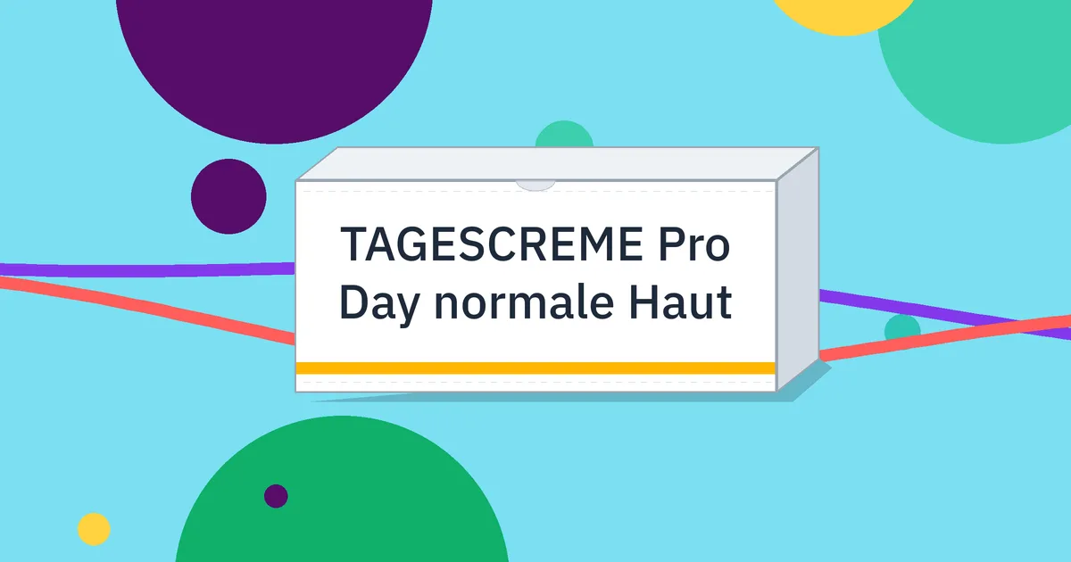 Symbolbild: Packung mit der Aufschrift TAGESCREME Pro Day normale Haut (PZN 11348798) – Verfügbarkeit und Bezug in Apotheken in Frankfurt am Main
