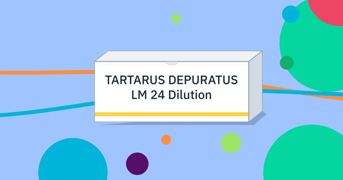 Symbolbild: Packung mit der Aufschrift TARTARUS DEPURATUS LM 24 Dilution (PZN 13688446) – Verfügbarkeit und Bezug in Apotheken in Frankfurt am Main