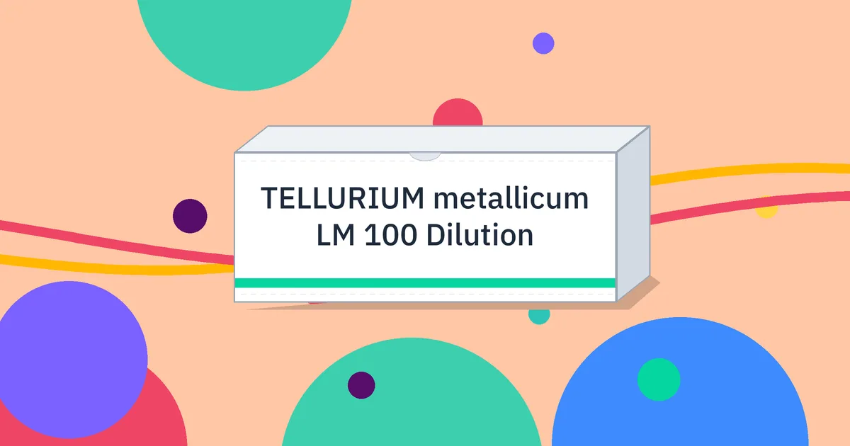 Symbolbild: Packung mit der Aufschrift TELLURIUM metallicum LM 100 Dilution (PZN 13215937) – Verfügbarkeit und Bezug in Apotheken in Frankfurt am Main