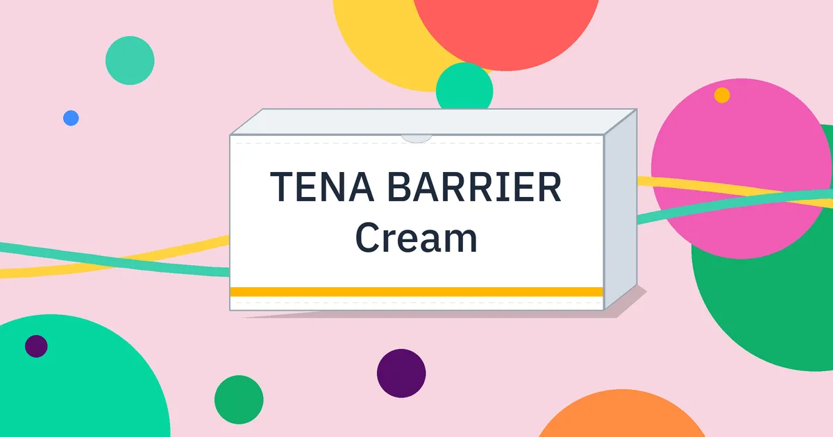 Symbolbild: Packung mit der Aufschrift TENA BARRIER Cream (PZN 04942012) – Verfügbarkeit und Bezug in Apotheken in Frankfurt am Main