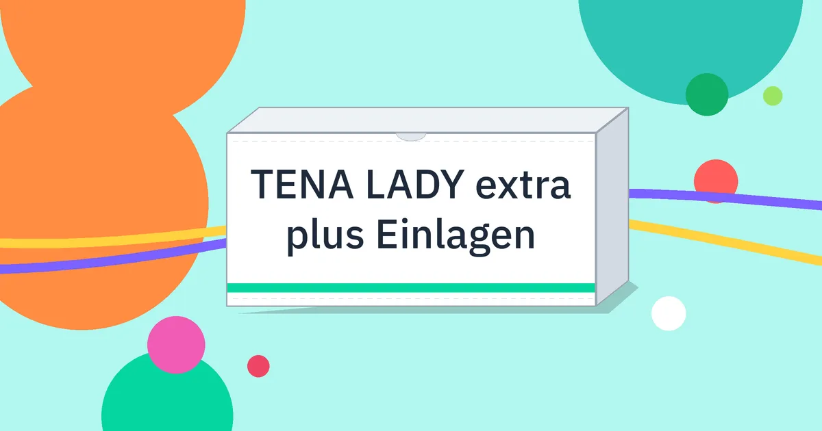 Symbolbild: Packung mit der Aufschrift TENA LADY extra plus Einlagen (PZN 04649393) – Verfügbarkeit und Bezug in Apotheken in Frankfurt am Main