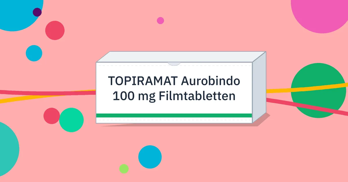 Symbolbild: Packung mit der Aufschrift TOPIRAMAT Aurobindo 100 mg Filmtabletten (PZN 09713842) – Verfügbarkeit und Bezug in Apotheken in Frankfurt am Main