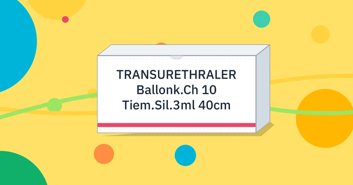 Symbolbild: Packung mit der Aufschrift TRANSURETHRALER Ballonk.Ch 10 Tiem.Sil.3ml 40cm (PZN 04506423) – Verfügbarkeit und Bezug in Apotheken in Frankfurt am Main