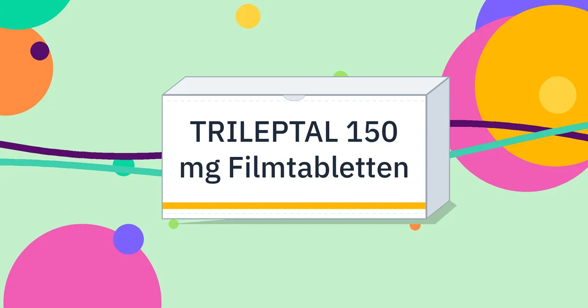 Symbolbild: Packung mit der Aufschrift TRILEPTAL 150 mg Filmtabletten (PZN 04152793) – Verfügbarkeit und Bezug in Apotheken in Frankfurt am Main