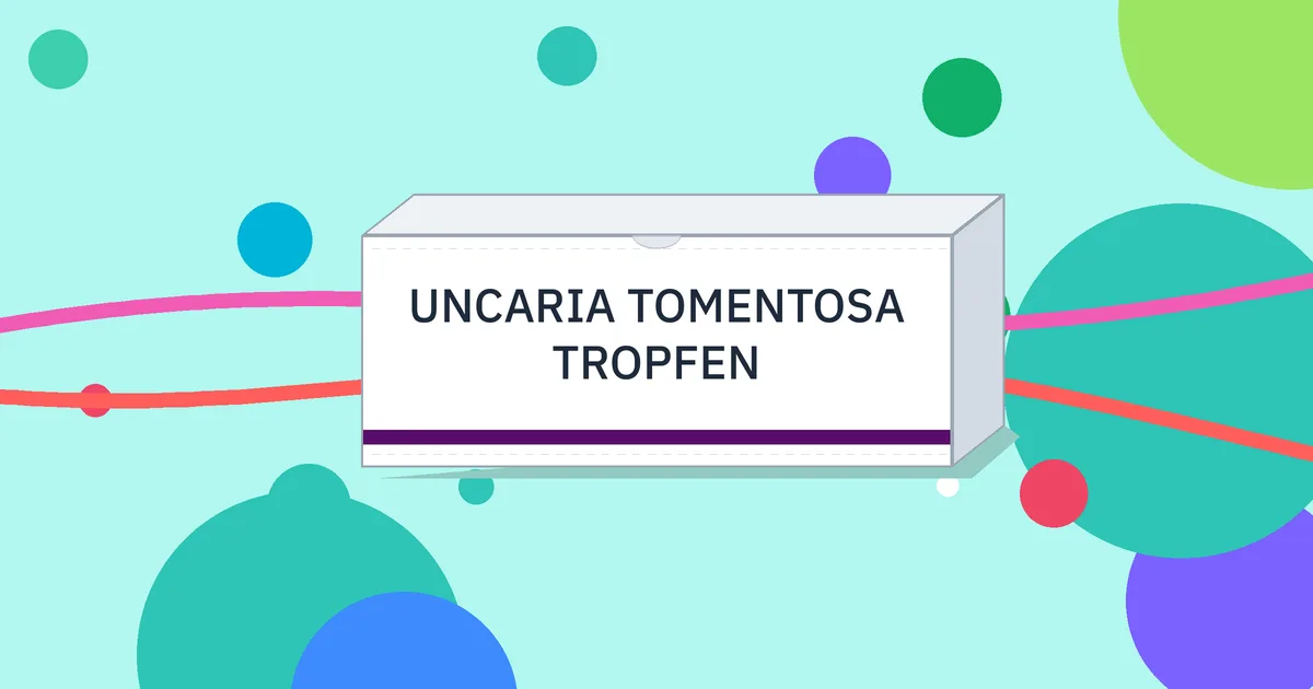 Symbolbild: Packung mit der Aufschrift UNCARIA TOMENTOSA TROPFEN (PZN 14126667) – Verfügbarkeit und Bezug in Apotheken in Frankfurt am Main