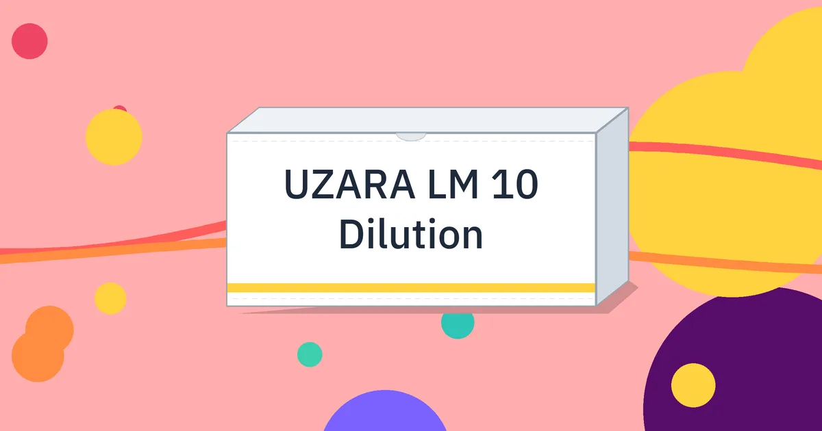 Symbolbild: Packung mit der Aufschrift UZARA LM 10 Dilution (PZN 13259840) – Verfügbarkeit und Bezug in Apotheken in Frankfurt am Main