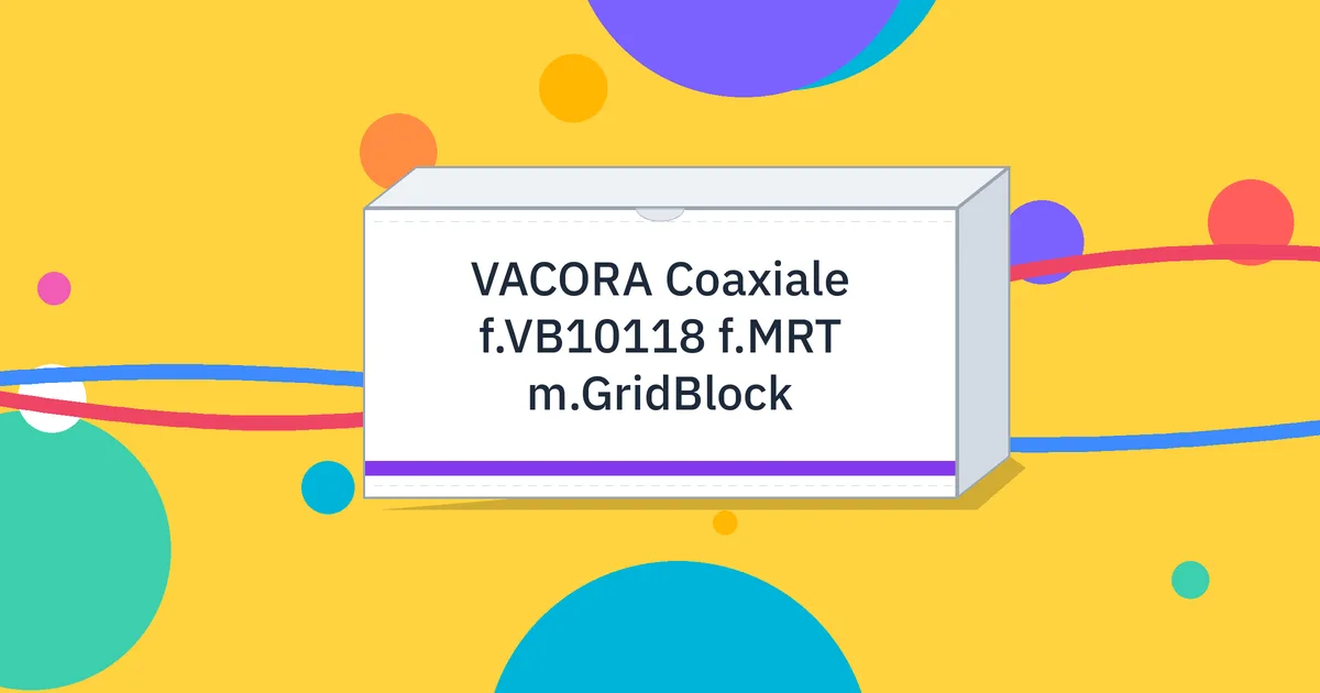 Symbolbild: Packung mit der Aufschrift VACORA Coaxiale f.VB10118 f.MRT m.GridBlock (PZN 03628259) – Verfügbarkeit und Bezug in Apotheken in Frankfurt am Main
