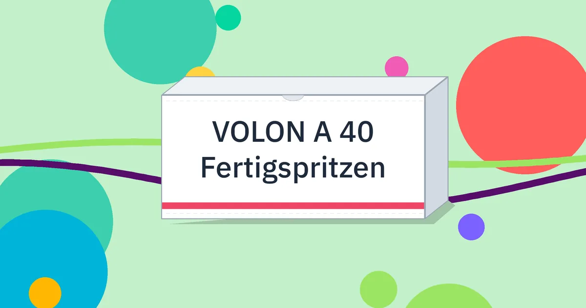Symbolbild: Packung mit der Aufschrift VOLON A 40 Fertigspritzen (PZN 12494208) – Verfügbarkeit und Bezug in Apotheken in Frankfurt am Main
