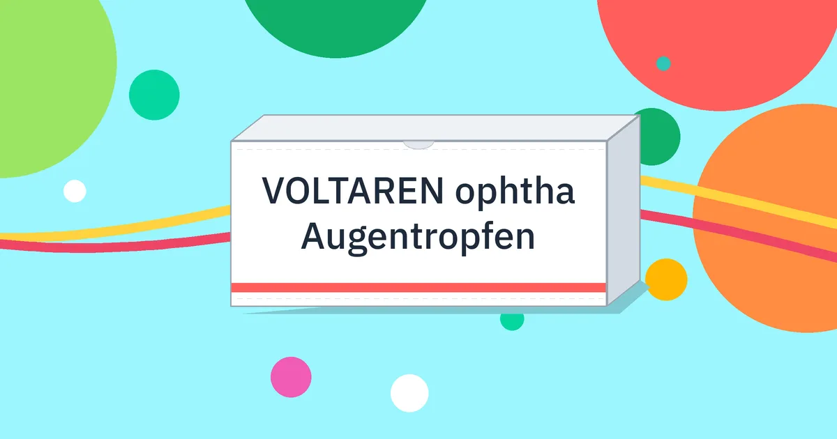Symbolbild: Packung mit der Aufschrift VOLTAREN ophtha Augentropfen (PZN 04286915) – Verfügbarkeit und Bezug in Apotheken in Frankfurt am Main