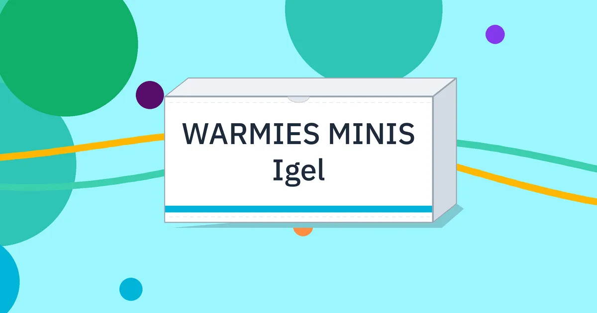 Symbolbild: Packung mit der Aufschrift WARMIES MINIS Igel (PZN 17635671) – Verfügbarkeit und Bezug in Apotheken in Frankfurt am Main