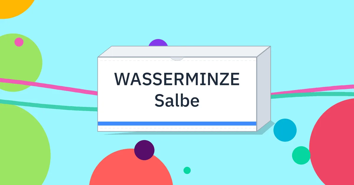 Symbolbild: Packung mit der Aufschrift WASSERMINZE Salbe (PZN 19657760) – Verfügbarkeit und Bezug in Apotheken in Frankfurt am Main