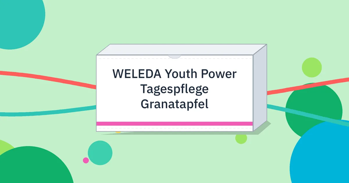 Symbolbild: Packung mit der Aufschrift WELEDA Youth Power Tagespflege Granatapfel (PZN 20349934) – Verfügbarkeit und Bezug in Apotheken in Frankfurt am Main