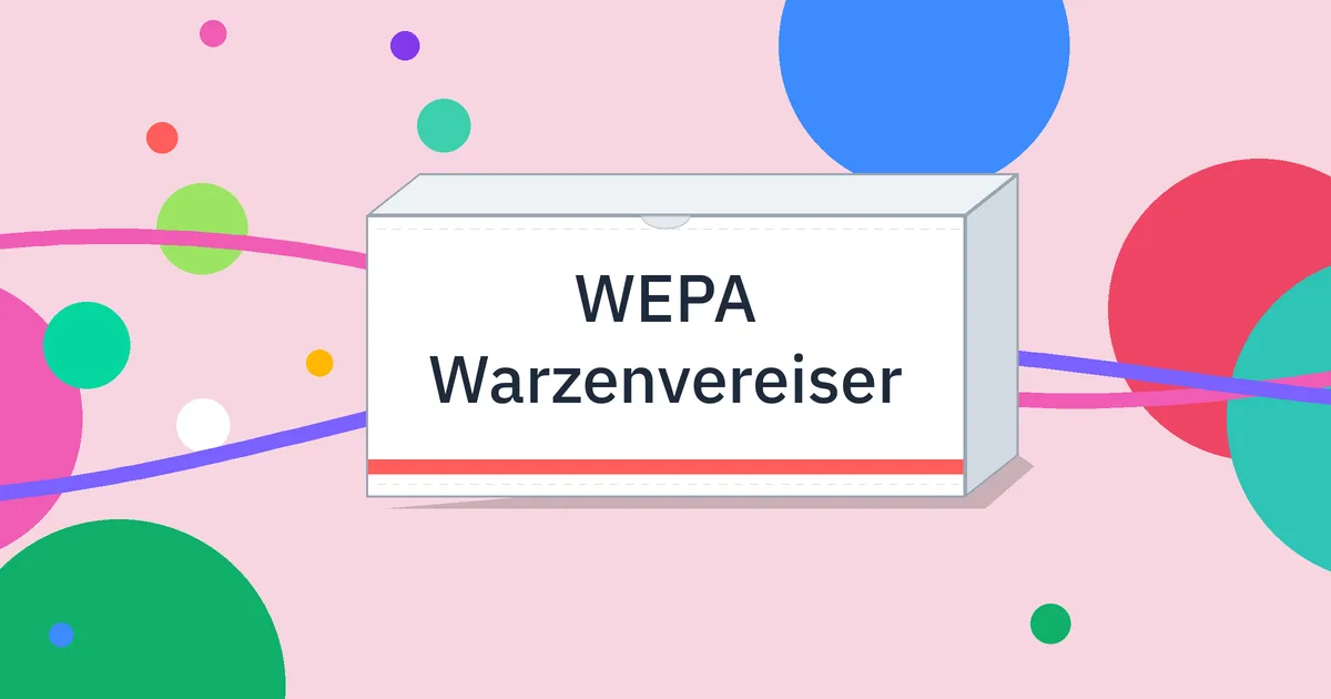 Symbolbild: Packung mit der Aufschrift WEPA Warzenvereiser (PZN 15387602) – Verfügbarkeit und Bezug in Apotheken in Frankfurt am Main