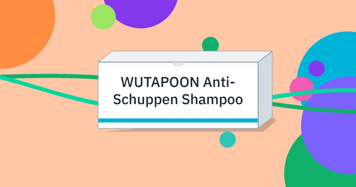 Symbolbild: Packung mit der Aufschrift WUTAPOON Anti-Schuppen Shampoo (PZN 14250456) – Verfügbarkeit und Bezug in Apotheken in Frankfurt am Main